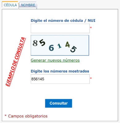 Consulta Nombre Completo o Número de Cédula de Identidad por Internet 2026
